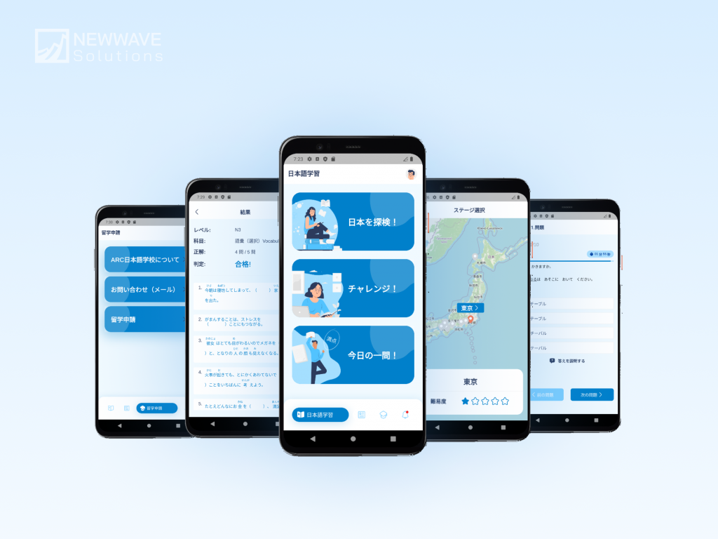 日本語学習アプリ - Newwave Solutions Japan